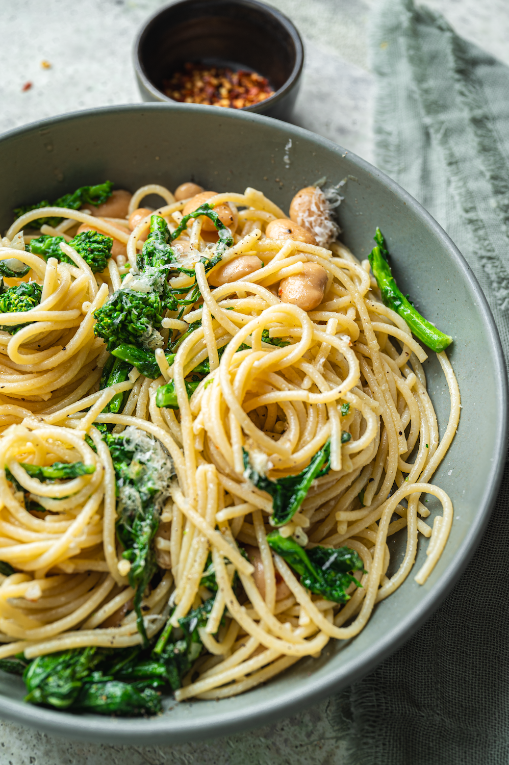 Rapini Butter Bean Aglio e Olio | Teri-Ann Carty Recipes