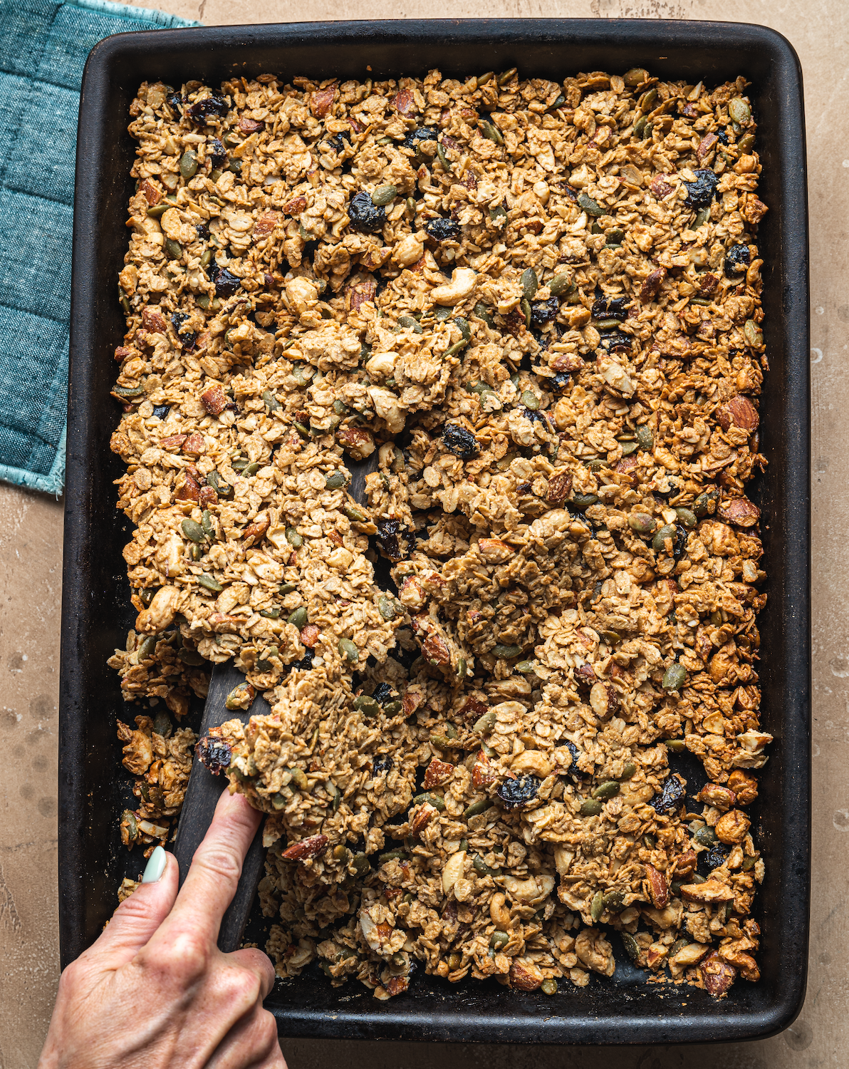 Extra Clumpy Cashew Cherry Granola | Teri-Ann Carty Recipes