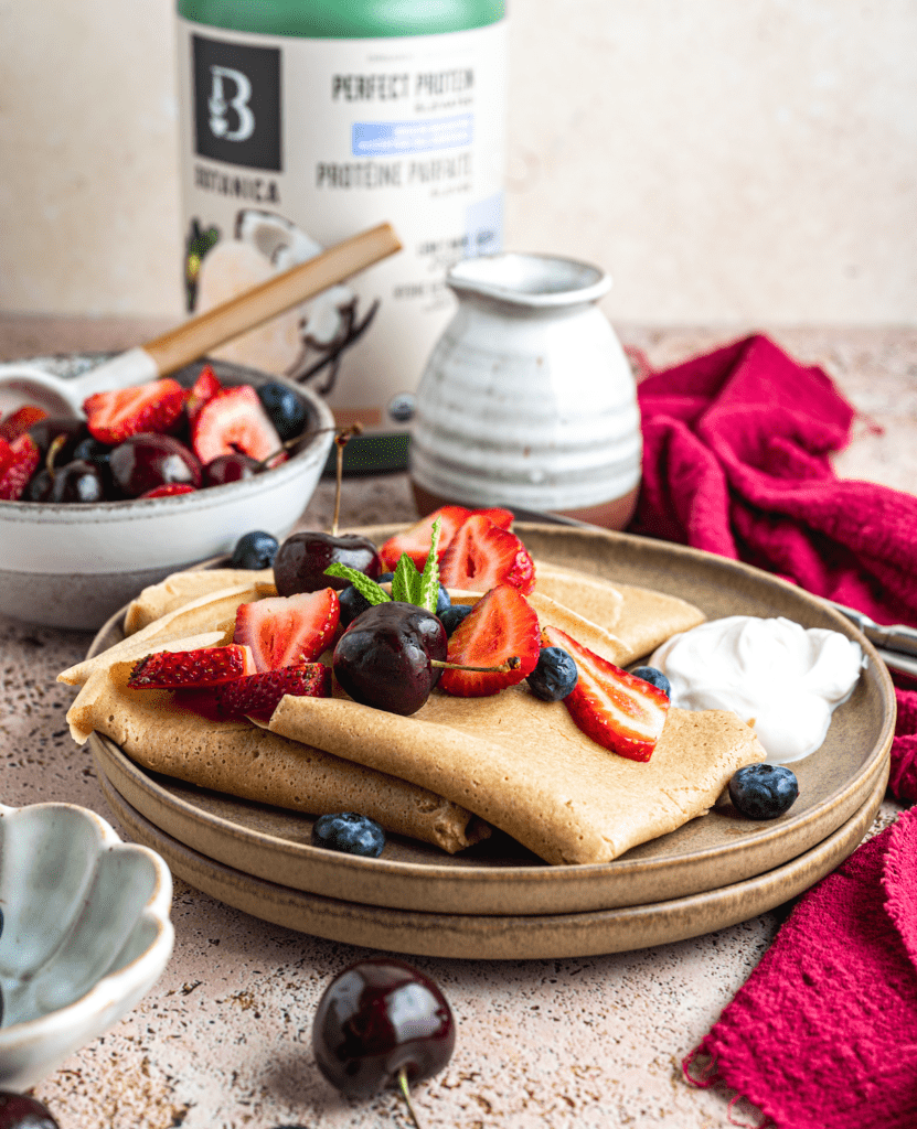 High Protein Cottage Cheese Crepes | Teri-Ann Carty Recipes