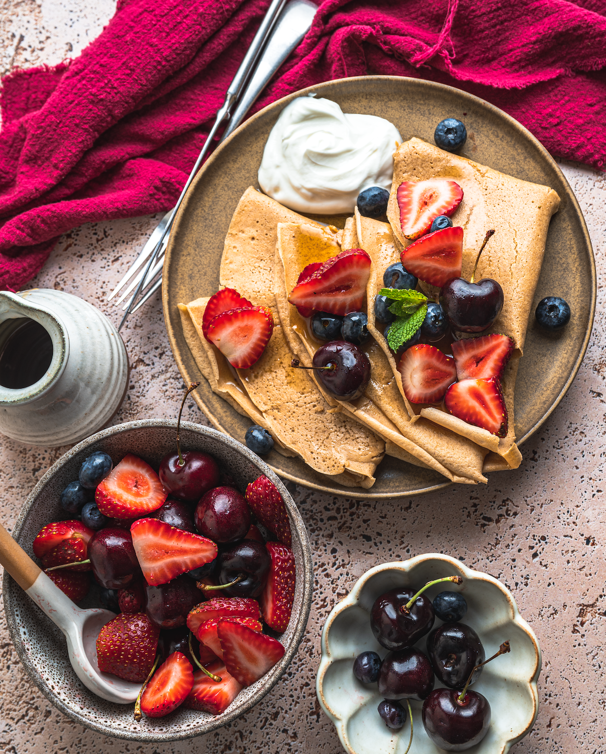 High Protein Cottage Cheese Crepes | Teri-Ann Carty Recipes