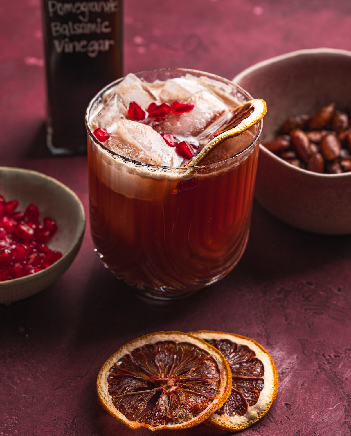 Spiced Pomegranate Fizz Mocktail | Teri-Ann Carty Recipes