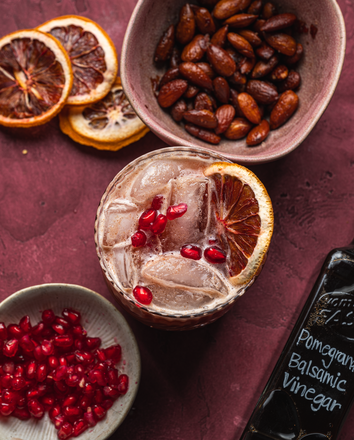 Spiced Pomegranate Fizz Mocktail | Teri-Ann Carty Recipes